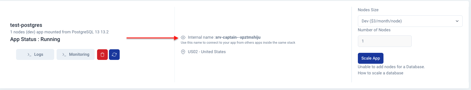 How to connect to another app (like a database) – Qoddi Dev Center