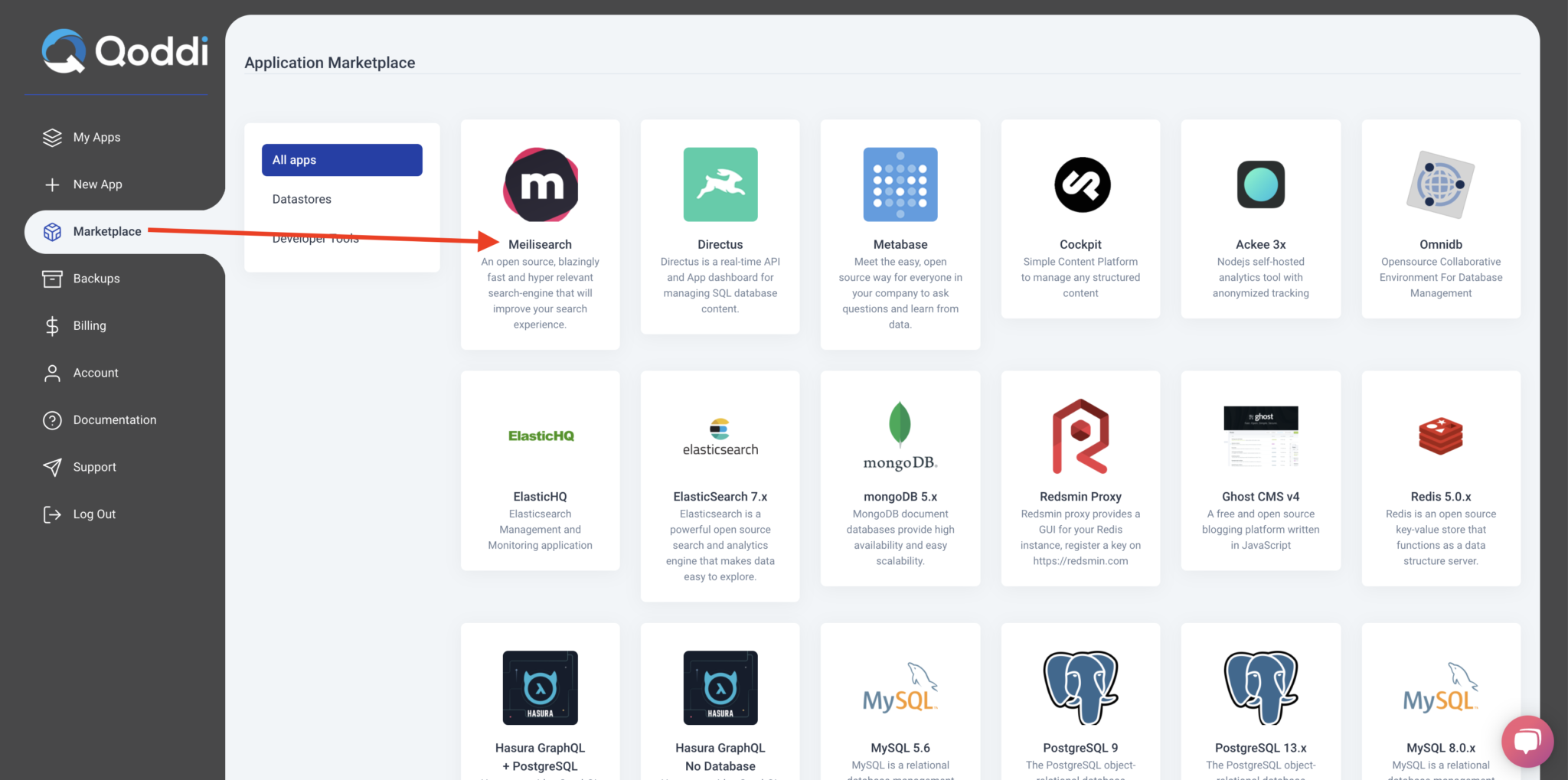 Meilisearch – Qoddi Dev Center